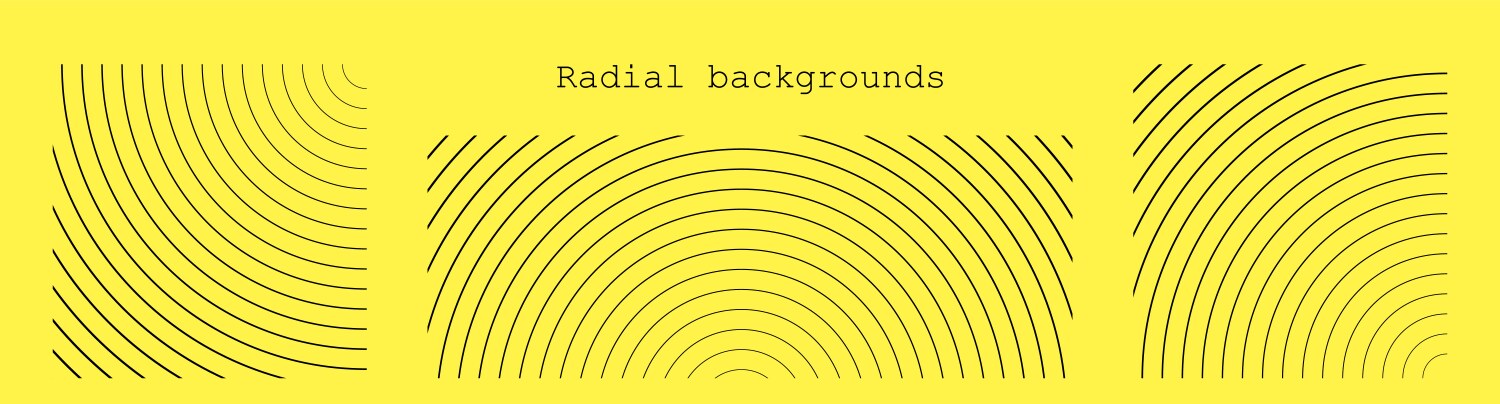 Sound wave irradiation or circular vibrations Vector Image