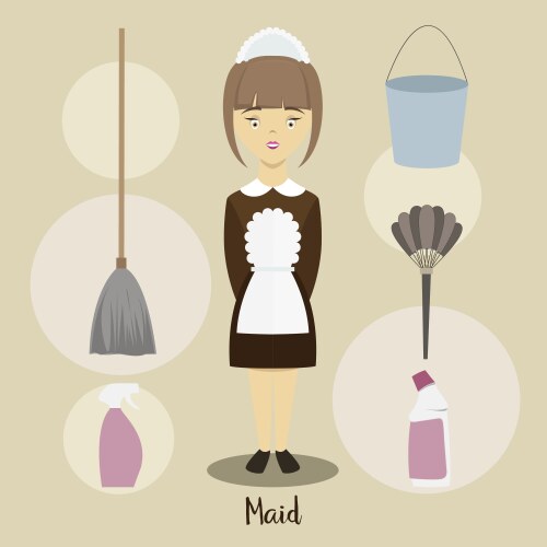 Maid Cartoon Vector Images (over 8,300)