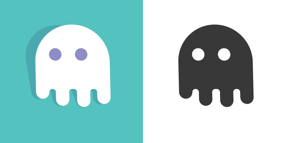 Cute Ghost Shapes Vector Images (over 1,500)