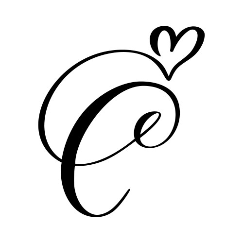 Calligraphy Capital C Vector Images (over 330)