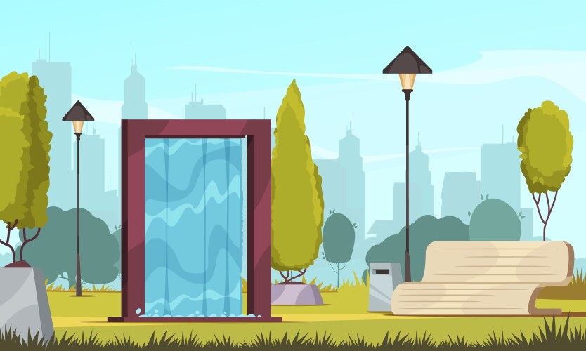 Public utilities cartoon Royalty Free Vector Image