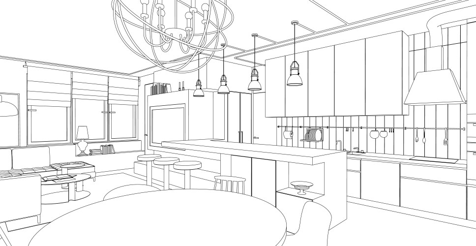 Furniture Line Drawing Vector Images (over 10,000)