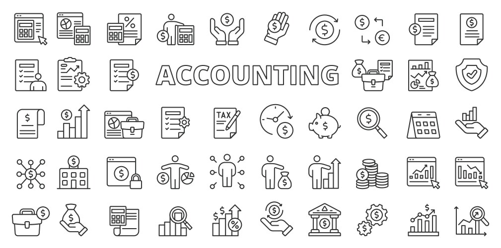 Tasks icons in line design tasking to do Vector Image