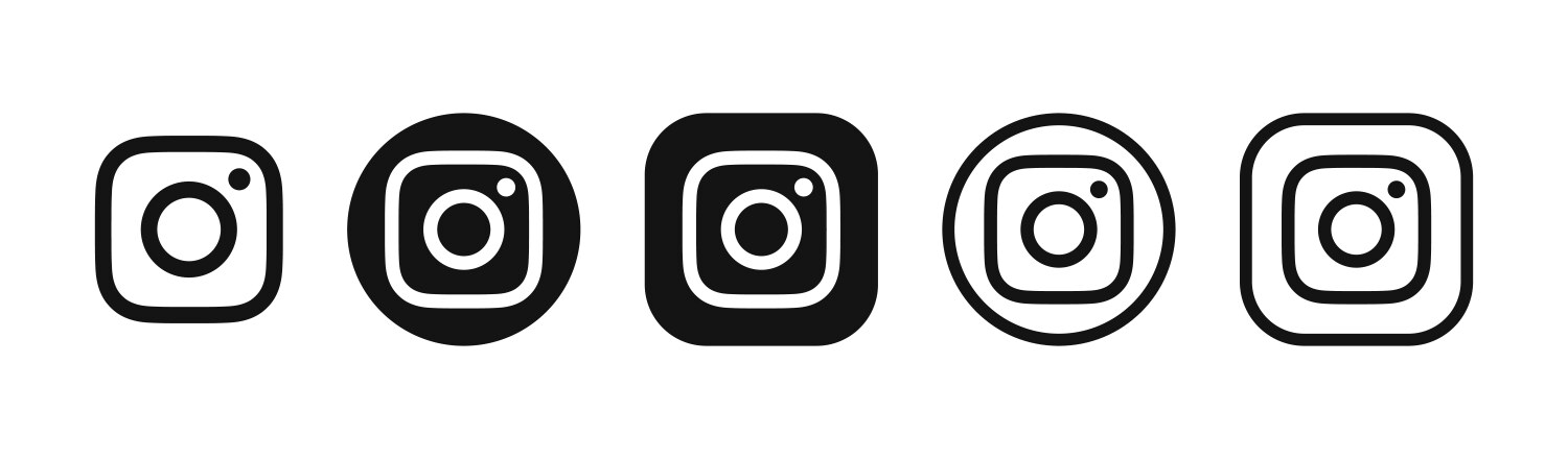 Instagram Logo Black and White Vector Images (over 4,100)