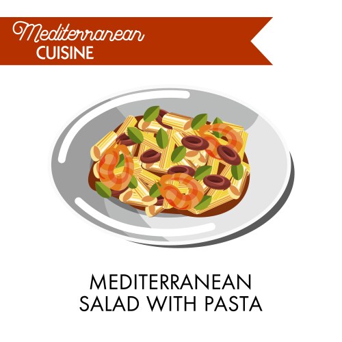 With bolognese pasta Royalty Free Vector Image