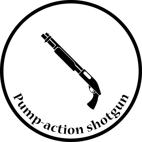 Pump Action Shotgun Vector Images (75)