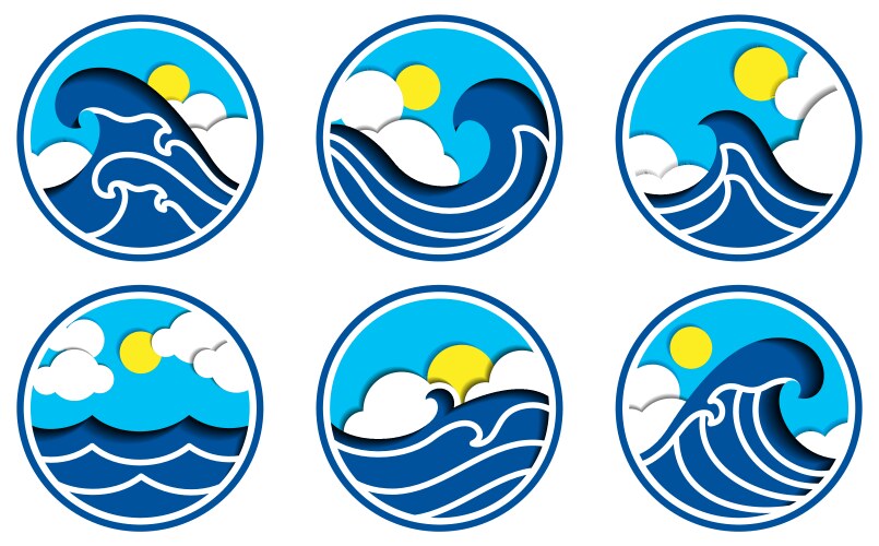 Japan great wave Royalty Free Vector Image - VectorStock