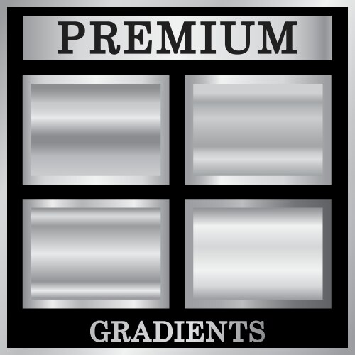 Silver metal gradient flower pattern backgrounds Vector Image