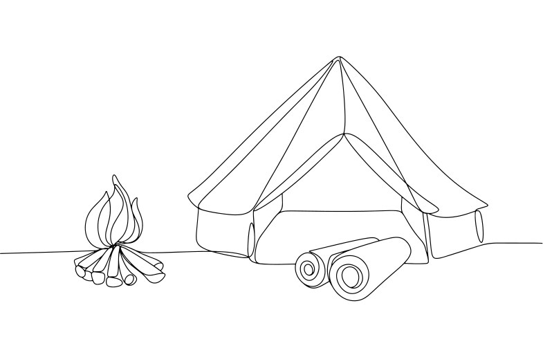 Tent Line Art Vector Images (over 9,500)