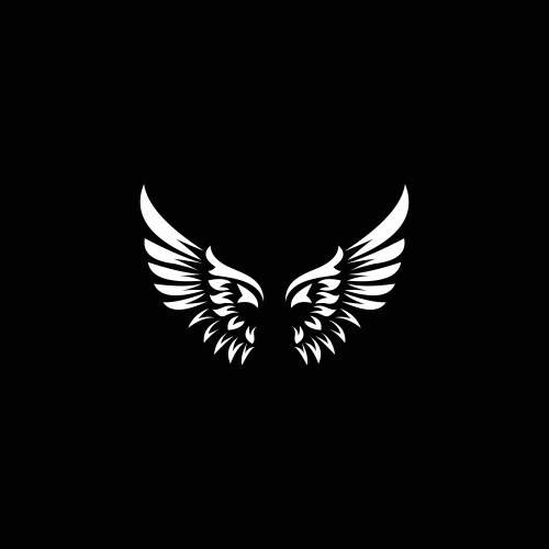 People success wing fly logo Royalty Free Vector Image