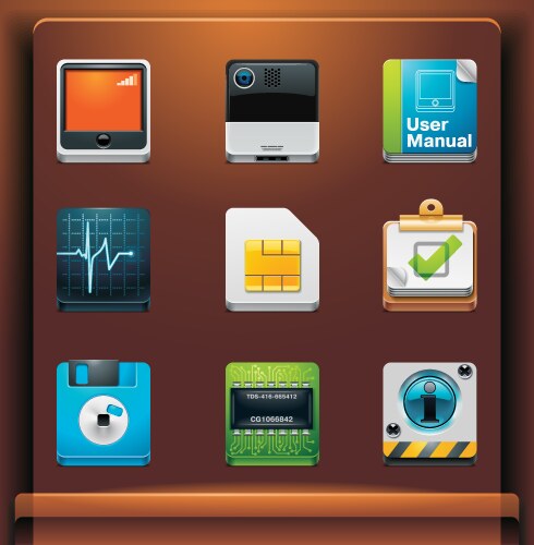 Document management system concept folder Vector Image