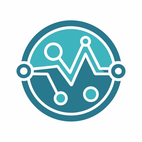 Tech symbol digital marketing logo icon art Vector Image