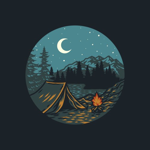 Camping Patch Vector Images (over 6,100)