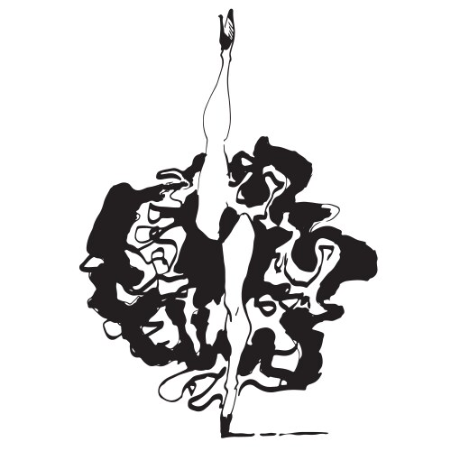 Cancan dancer Royalty Free Vector Image - VectorStock