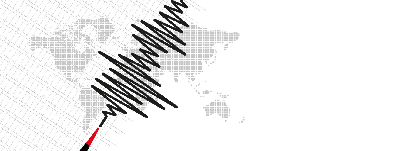 Earthquake background Royalty Free Vector Image