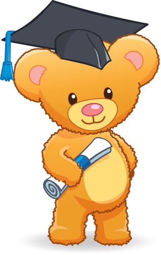 Cute cuddly teddy bear crawling Royalty Free Vector Image