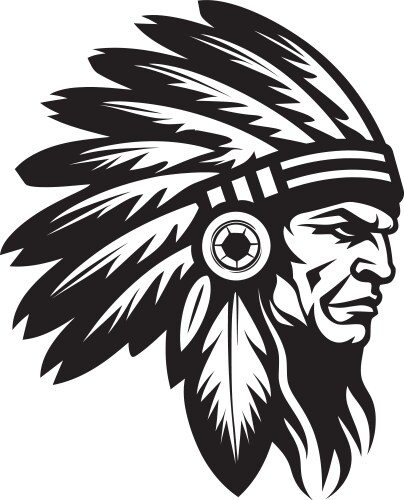 Shadowed spirit apache face iconic desert Vector Image