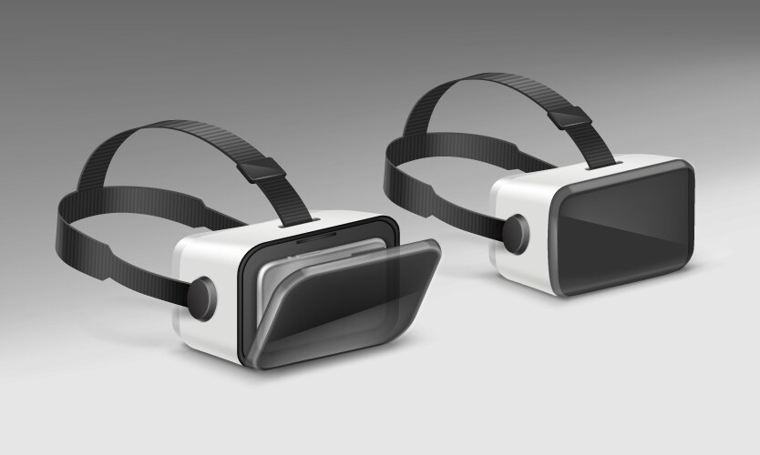 Optical head-mounted display Royalty Free Vector Image