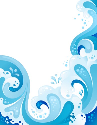 Water splash wave background Royalty Free Vector Image