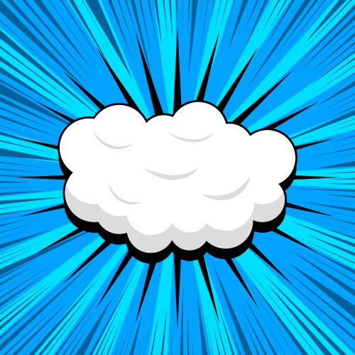 Comic explosive template Royalty Free Vector Image