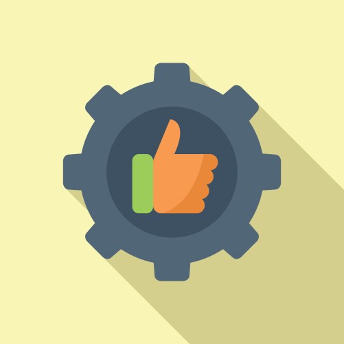 Gear control icon simple project change Royalty Free Vector