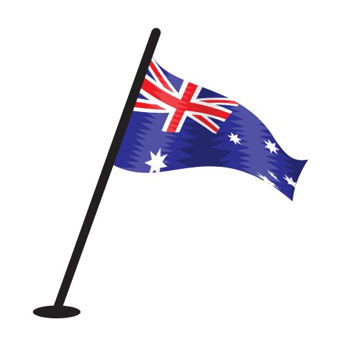 Australian Flag Waving Vector Images (over 1,000)