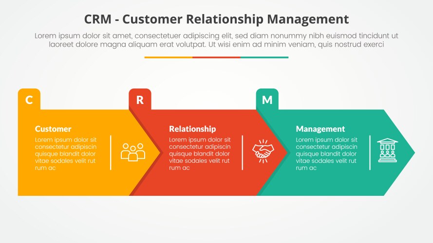 Crm customer relationship management infographic Vector Image
