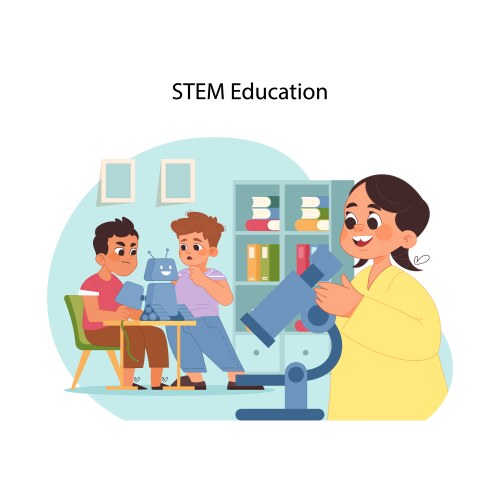 Open-ended questions concept inquisitive boy Vector Image