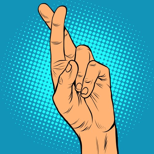 Fingers Crossed Cartoon Vector Images (over 760)