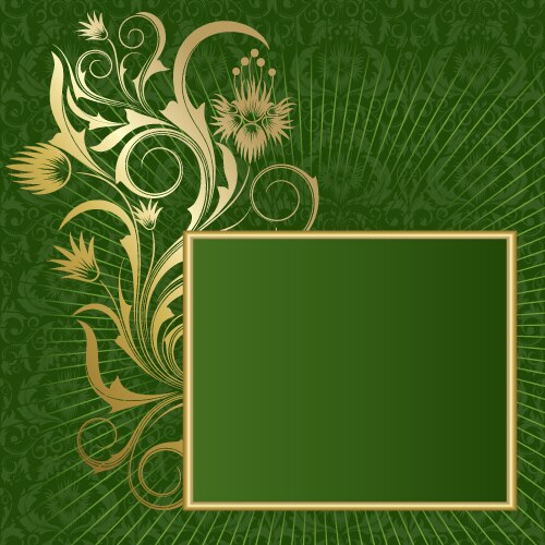 Flower abstract poster floral plant design Vector Image