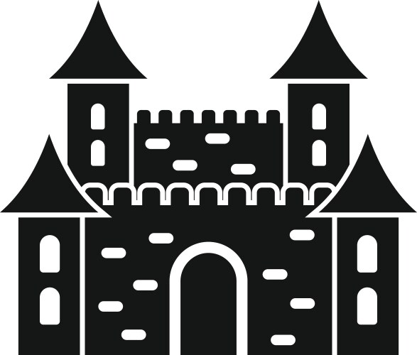 Medieval castle building representing history Vector Image
