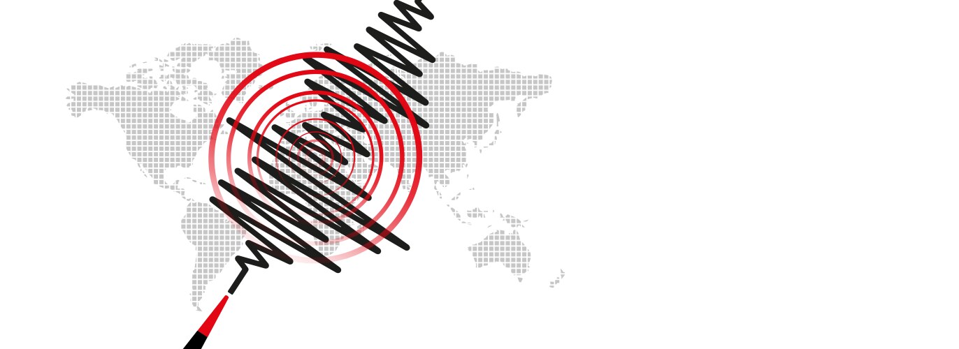 Earthquake background Royalty Free Vector Image