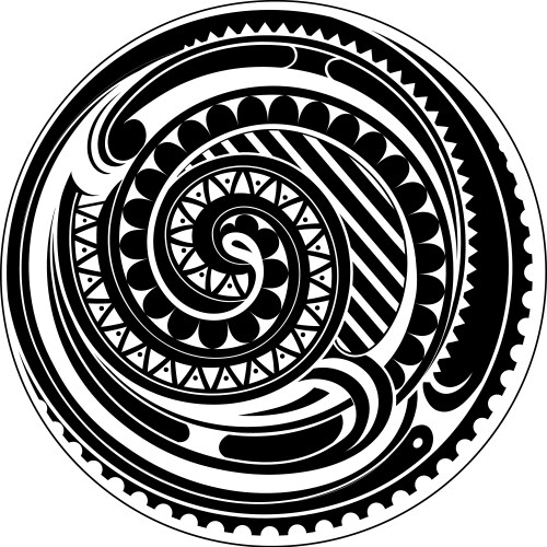 Maori Tribal Tattoo Shapes Royalty Free Vector Image