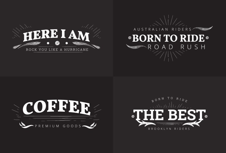 Butcher typography design with grunge effect Vector Image