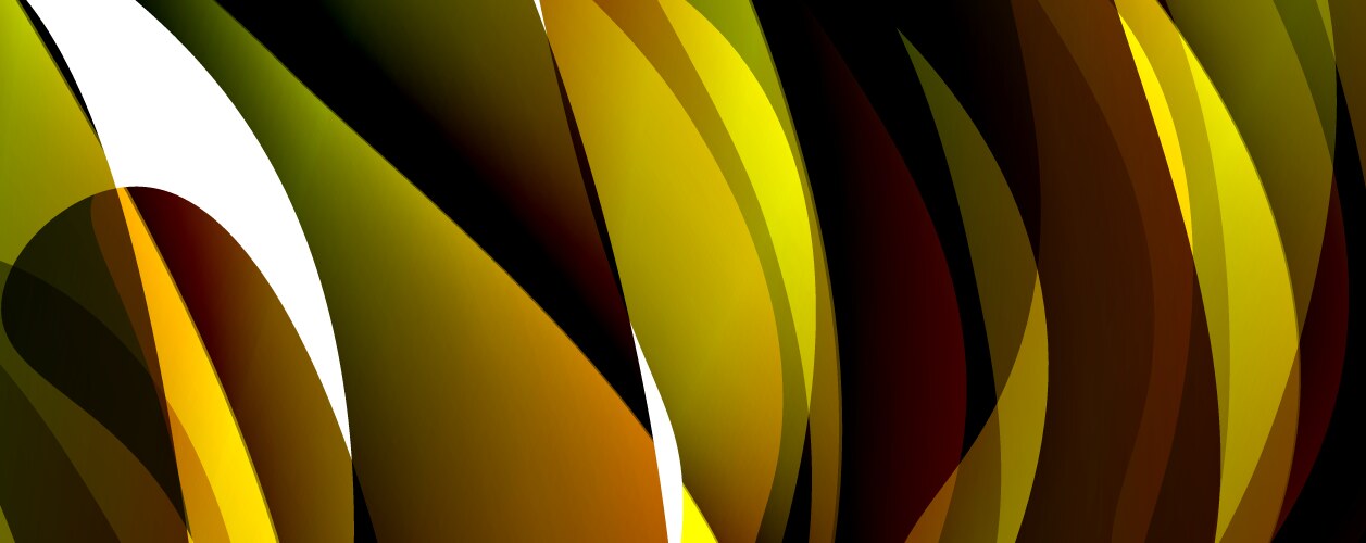 Macro photography of a yellow and brown wave Vector Image
