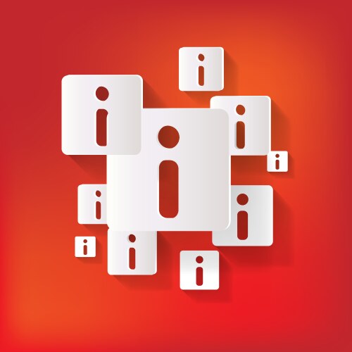 Employee information pixel perfect rgb color icon Vector Image