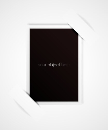 White frame Royalty Free Vector Image - VectorStock