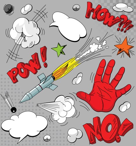 Comic book explosion Royalty Free Vector Image