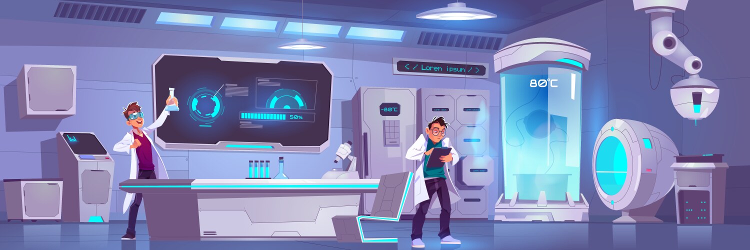 Cross section of secret scientific Royalty Free Vector Image