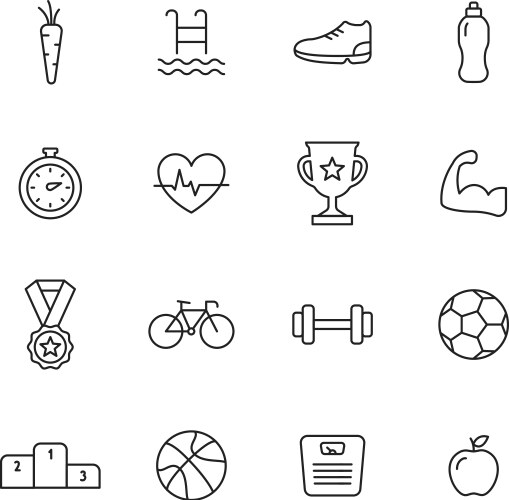 Health safety icons Royalty Free Vector Image - VectorStock
