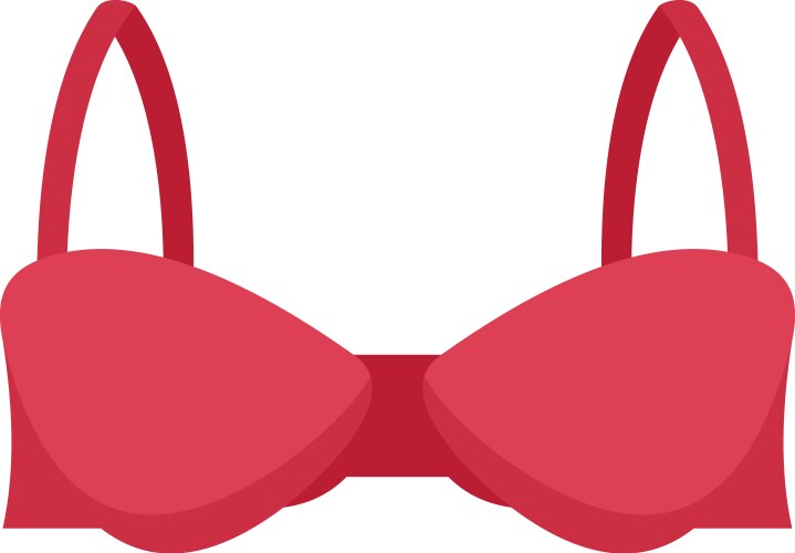 Bra icons set flat style Royalty Free Vector Image