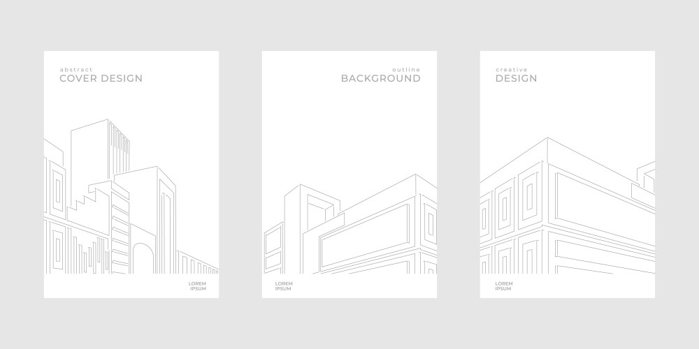 Modern architecture wireframe concept of urban Vector Image
