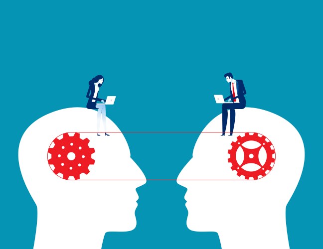 Psychotherapy change of mind process and chaos Vector Image