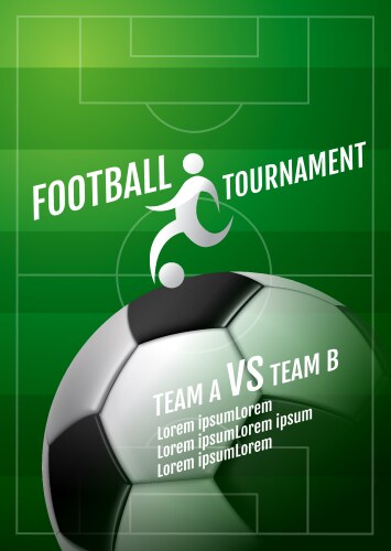 Template sport layout design flat graphic Vector Image