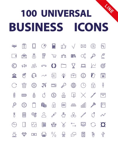 Set of universal icons 3 Royalty Free Vector Image