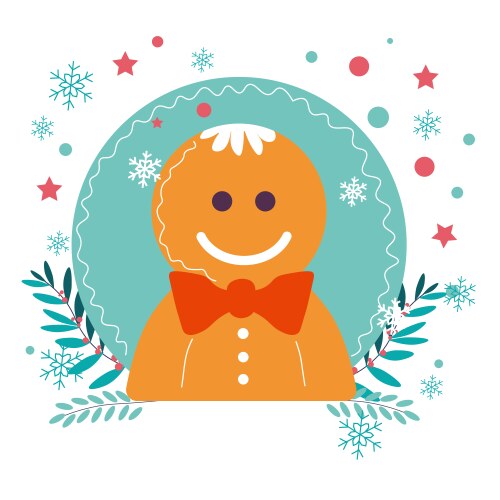 Face Gingerbread Man Vector Images (over 1,600)