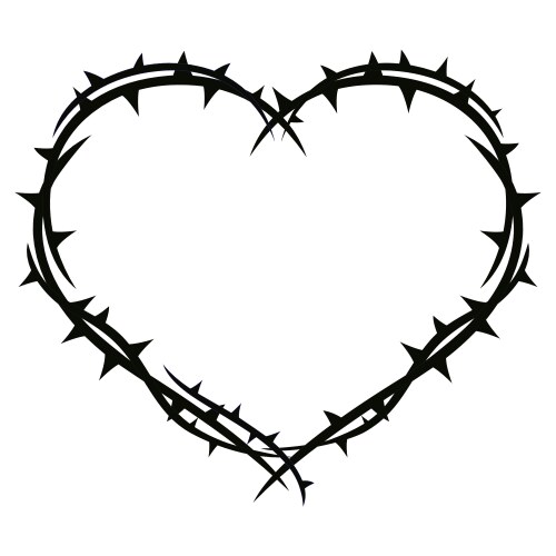 Heart Thorns Vector Images (over 1,300)