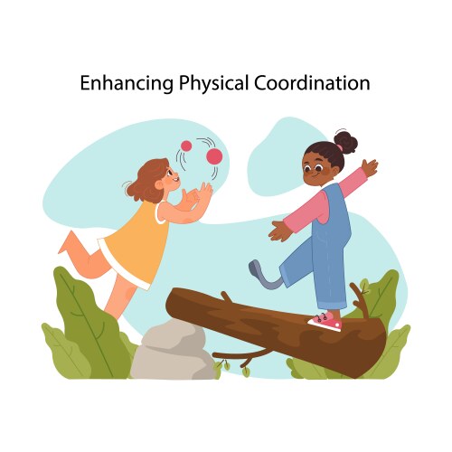 Recognizing child unique path concept flat Vector Image