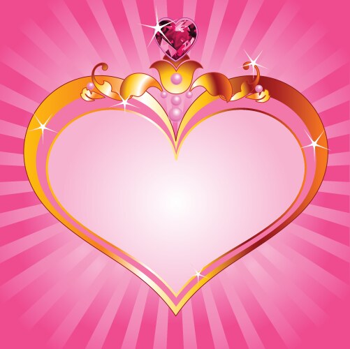 Princess pink frame Royalty Free Vector Image - VectorStock