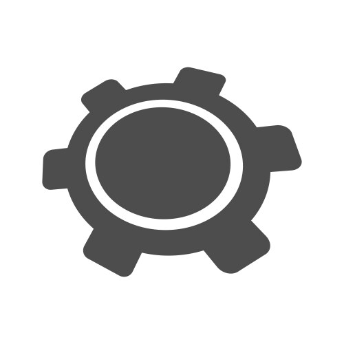 Gear icon template Royalty Free Vector Image - VectorStock